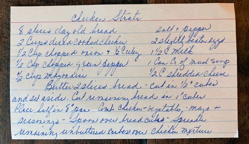 Chicken Strata Vintage Recipe - Grandma Jackie's Recipes