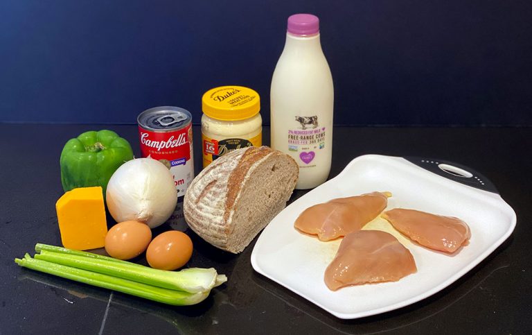 Chicken Strata Vintage Recipe - Grandma Jackie's Recipes