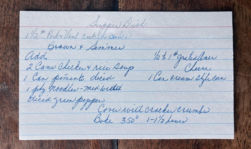 Supper Dish Casserole - Grandma Jackie's Recipes