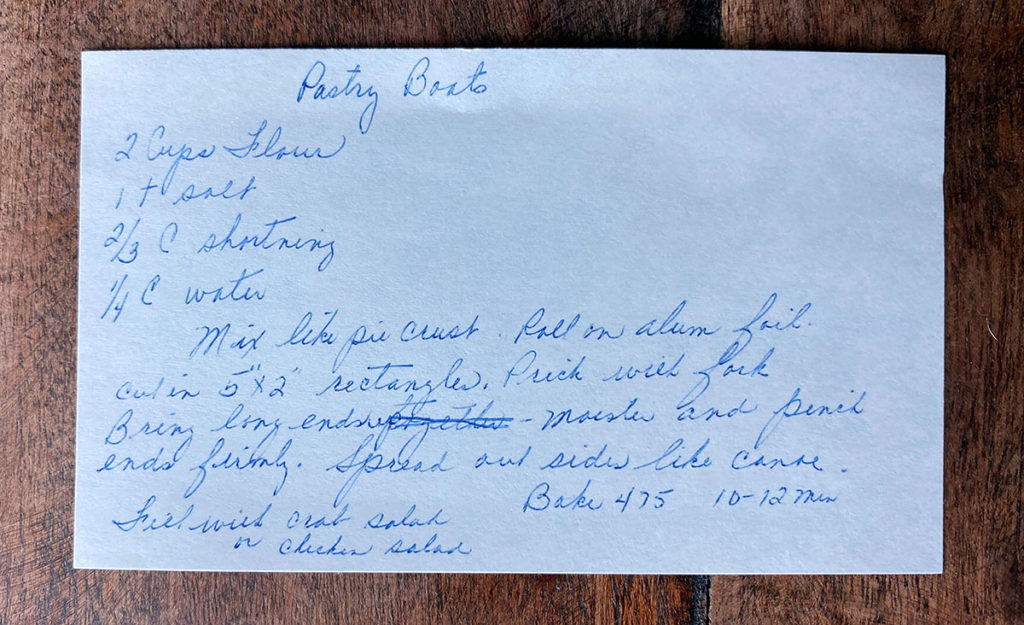 Pastry Boats Appetizer/Dessert - Grandma Jackie's Recipes