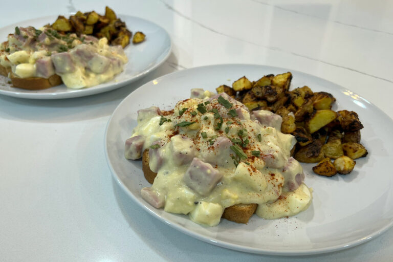 Creamed Eggs & Ham - Grandma Jackie's Recipes